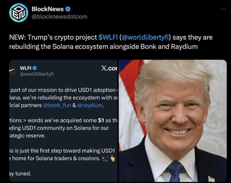 Trump’s World Liberty Financial Reveals Plan to Rebuild Solana ...