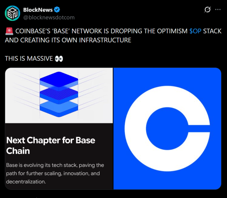Coinbase’s Base Drops Optimism Stack – Here Is Why This Crypto Shift ...