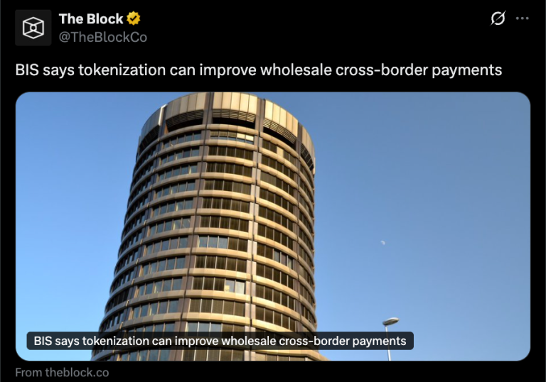 BIS Quietly Admits Tokenization Might Actually Fix Global Banking’s ...